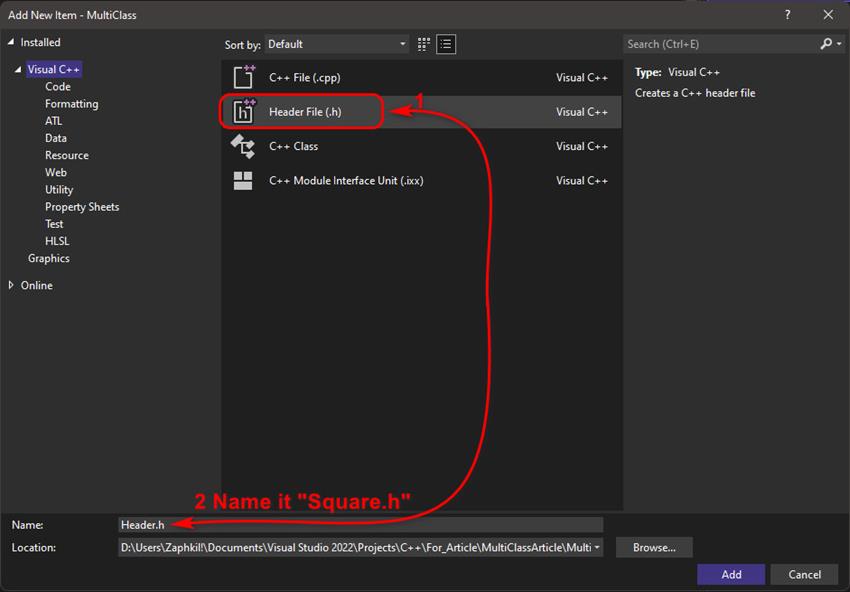 How To Use Multiple Code Files Custom Headers And Source In C 3699